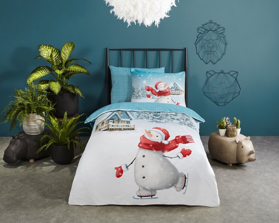 Good Morning Dekbedovertrek "Showman" - Multi - (140x200/220 cm) | bol