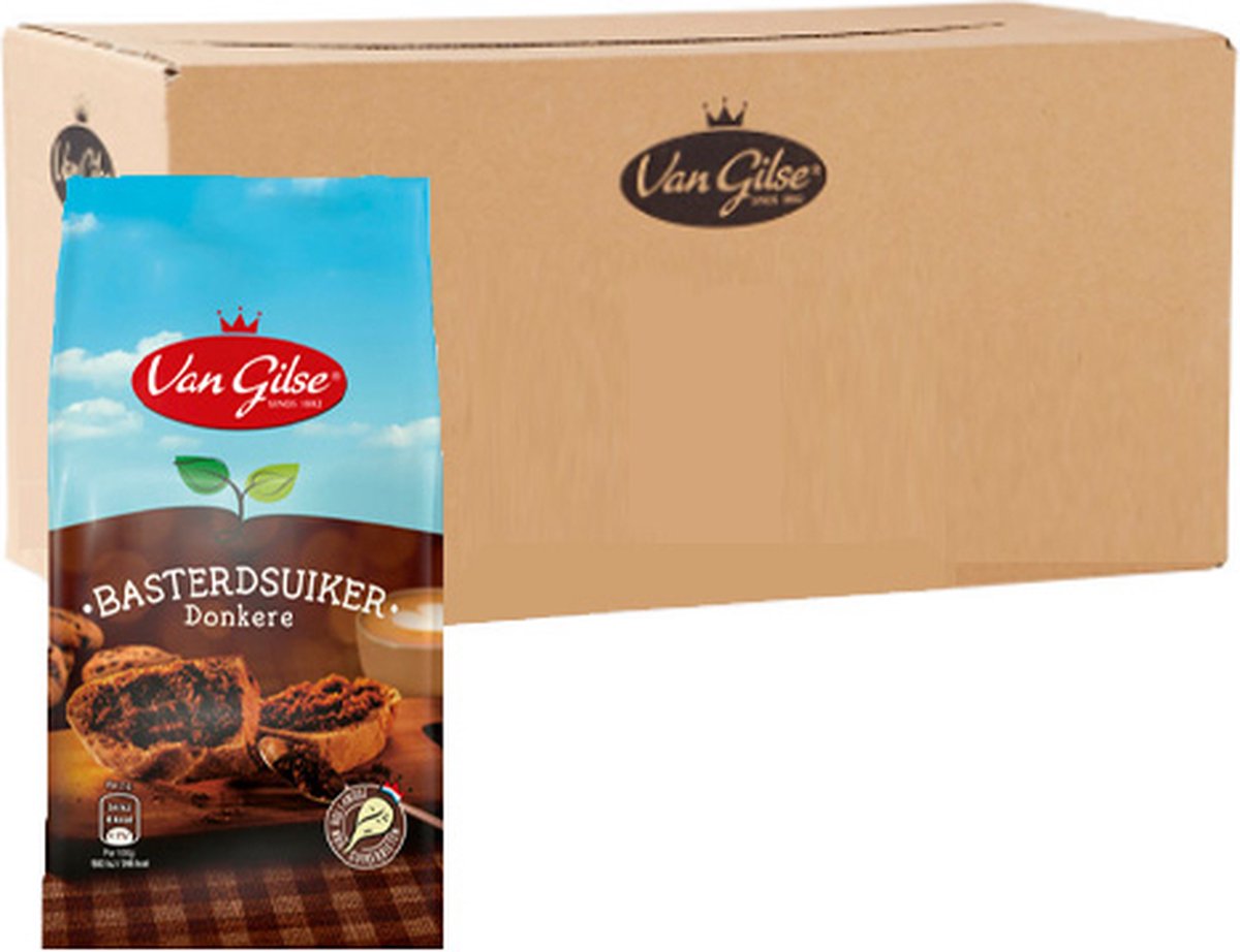 Van Gilse - Donkere Basterd Suiker - 12x 600g | bol