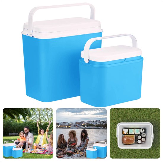 Koelbox Set - Koelboxen - 2 Stuks - 10L & 24L - 26x18x31cm & 39x24x39cm | bol