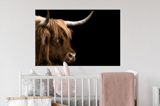 Muurstickers - Sticker Folie - Schotse hooglander - Vacht - Dier ...