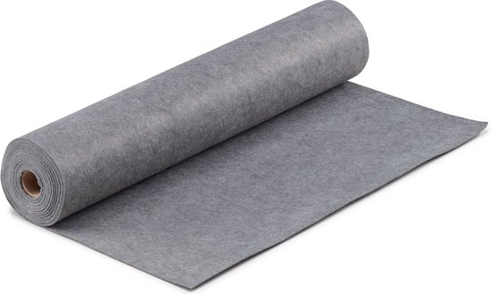 Vaessen Creative Vilt op Rol - Grijs - 1 mm - 45 cm x 5 m | bol