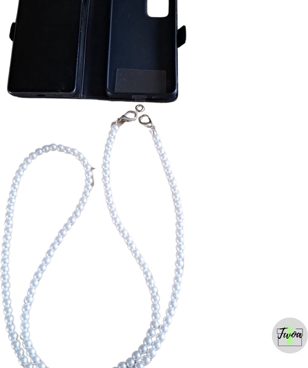 TWOA - telefoonketting lang - parel ketting voor aan telefoon ...
