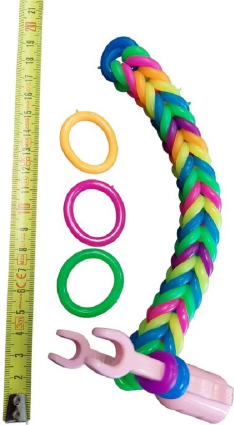 Mega Loom Bands - Grote Loombandjes - Met Speciale Tool - Elastiekjes ...