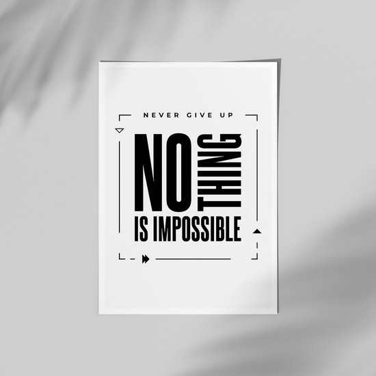 Nothing Is Impossible (Motivatie & Inspiratie) | Poster | B2: 50 x 70 ...