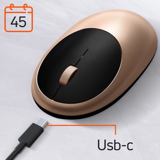 Satechi M1 Bluetooth Wireless Mouse goud | bol