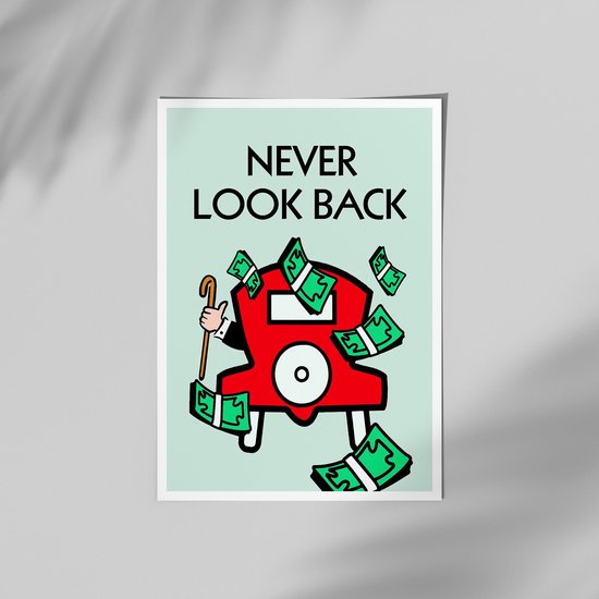 Never Look Back (Monopoly) | Poster | A3: 30 x 40 cm | bol