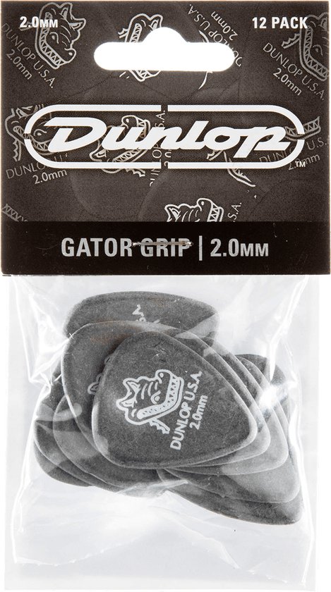 Jim Dunlop - Gator Grip - Plectrum - 2.00 mm - 12-pack | bol