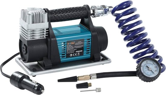 KATSU-inflator Zware bandenpomp Draagbare luchtcompressor 12V 14A ...
