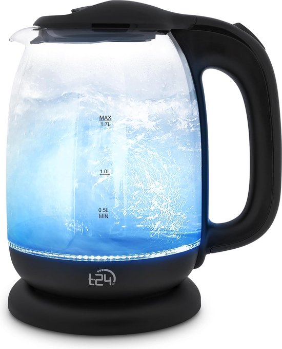 Waterkoker 1,7 Liter met LED Verlichting Waterkoker Zwart Waterkoker ...