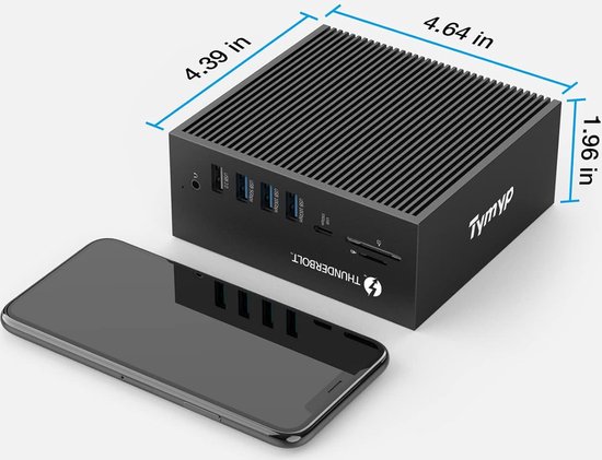 ThunderTech - ThunderHub - Docking Station - Dubbele Thunderbolt 3-poorten 40 Gbps -... | bol