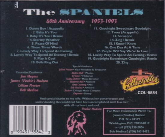 40th Anniversary (1953-1993), The Spaniels | Muziek | bol