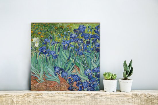 Wanddecoratie Metaal - Aluminium Schilderij Industrieel - Irissen - Vincent van Gogh -... | bol