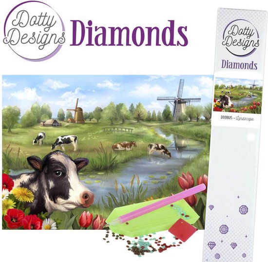 Dotty Designs Diamonds - Landscape Full size ronde steentjes | bol