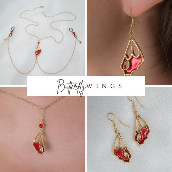 Sylvie Monthulé - Set 1 Butterfly Wings (Goud) Maat M | bol