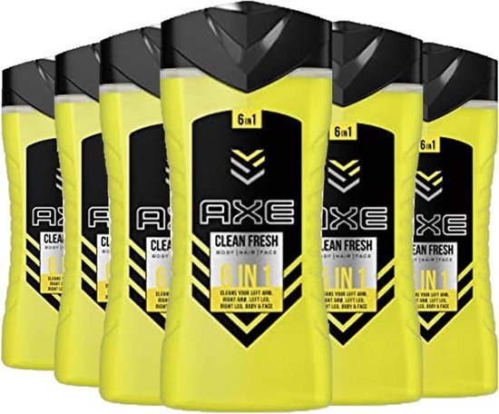 Axe Douchegel 6 in 1 | You Clean Fresh | 250 ml - Voordeelverpakking 6 ...