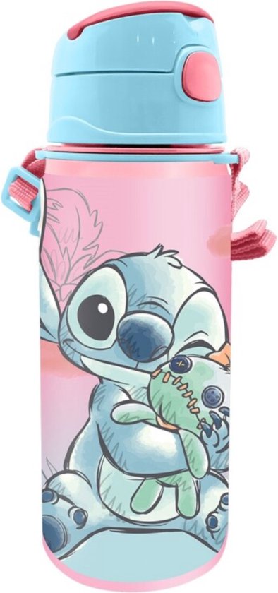 Disney Stitch Drinkbeker Afsluitbare Aluminium Drinkfles 600 ml | bol