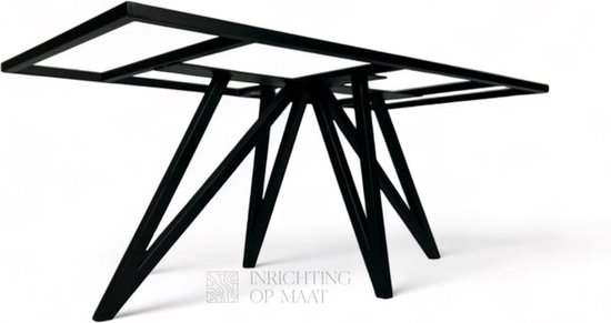 Tafelpoot Flower- Zwart - Metaal - Tafel onderstel incl. Frame - 75cm ...