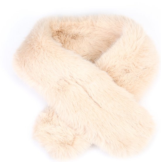 Bontsjaal - Fake Fur - Beige - Vastelaovend - Carnaval - Fluffy ...