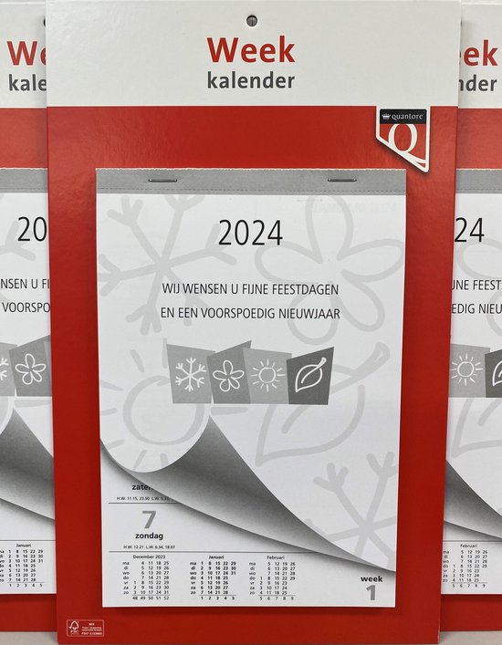 Weekkalender 2024 Quantore | bol