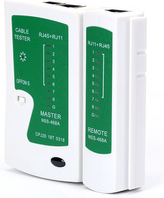 Pro LAN Netwerk Tester Set - RJ45 / RJ / RJ11 / CAT5 / CAT5e / Cat6 ...
