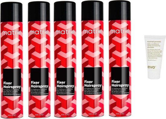 5 x Matrix Fixer Hairspray – Flexibele styling spray met een sterke ...