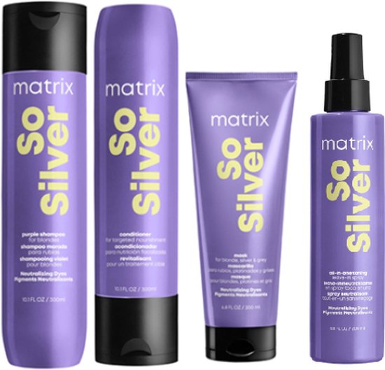 Matrix - So Silver Luxe set - shampoo + conditioner + masker + toning ...