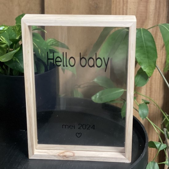 DIY Aankondiging zwangerschap | baby | fotolijst echo | Pregnant | In ...