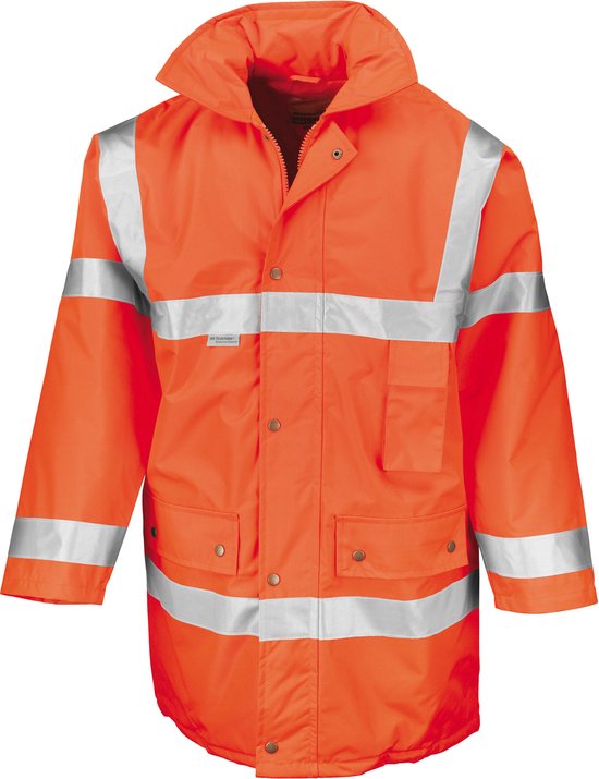 Result High-Viz Safety Jacket R18 - Fluorescent Orange - S | bol