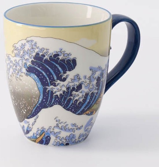 Tokyo Design Studio Kawaii Mok - Hokusai Big Wave - 380ml - Porselein | bol