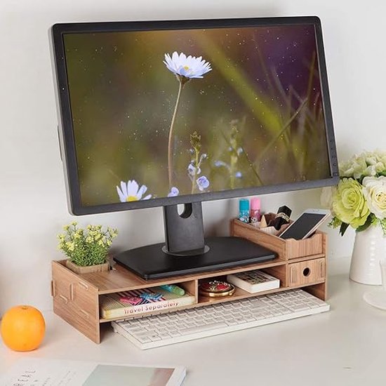 Monitor Laptop Stand Computer Scherm Ondersteuning Modern Bureau Rack ...