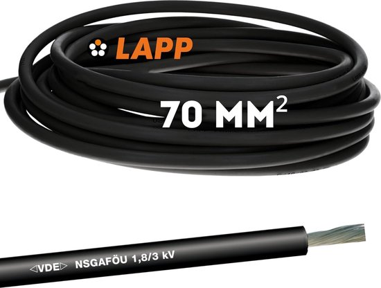 10m Lapp 1600309 NSGAFÖU 1 x 70 mm² Zwart I Flexibele kabel met ...