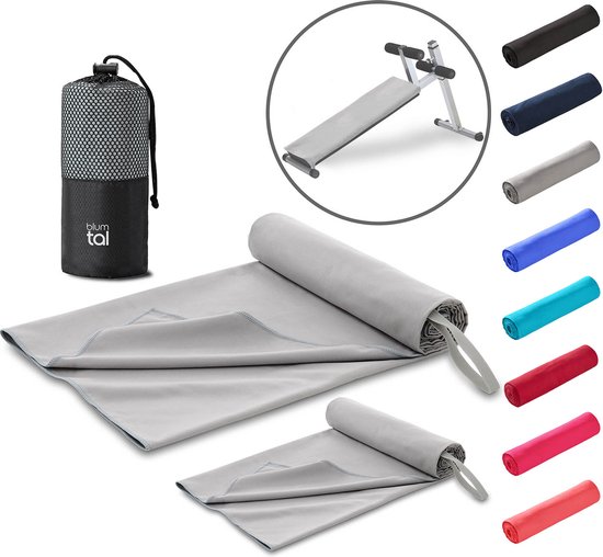 Blumtal Fitness Handdoek Set van 2 - Microvezel Sporthanddoek Gym 180 x ...