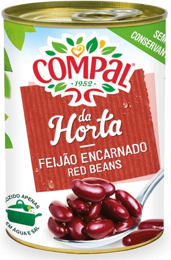 Compal Horta Feijão Encarnado/Compal Horta Red Beans (845g) | bol