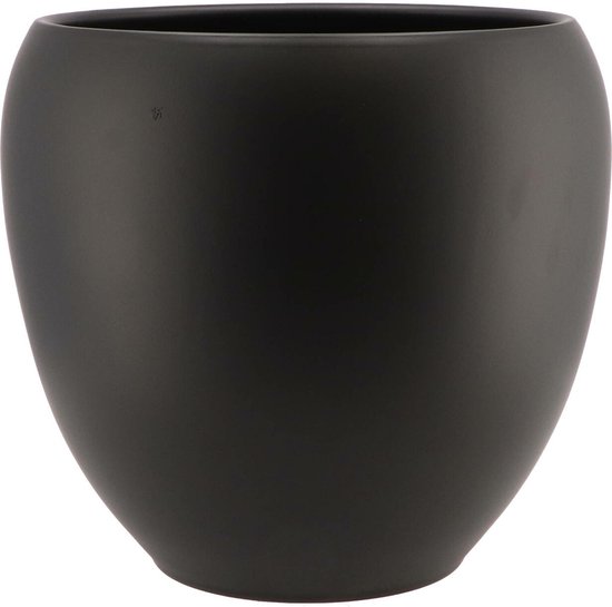 DK Design Bloempot/plantenpot - Vinci - zwart mat - voor kamerplant ...