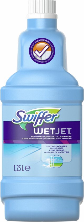 Swiffer WetJet Alles-In-Een Dweilsysteem Reinigingsmiddel - 1.25 liter | bol