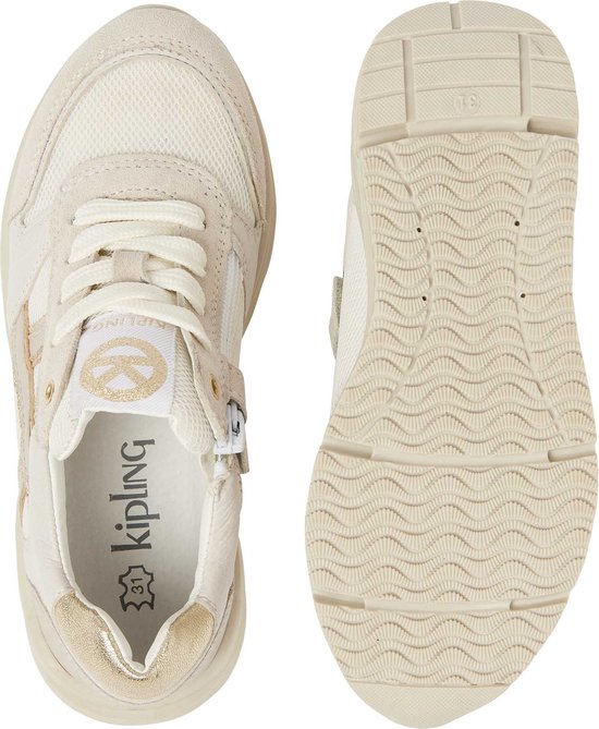 Kipling LEONI - sneakers meisjes - Beige - sneakers maat 40 | bol