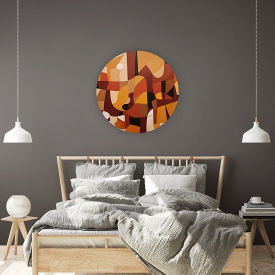 Experimentele kunst - Geabstraheerd wandpaneel - Wandschaal Eetkamer ...