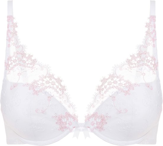 Simone Pérèle - Wish Push-Up Triangel BH Crystal White - maat 70F - Wit ...