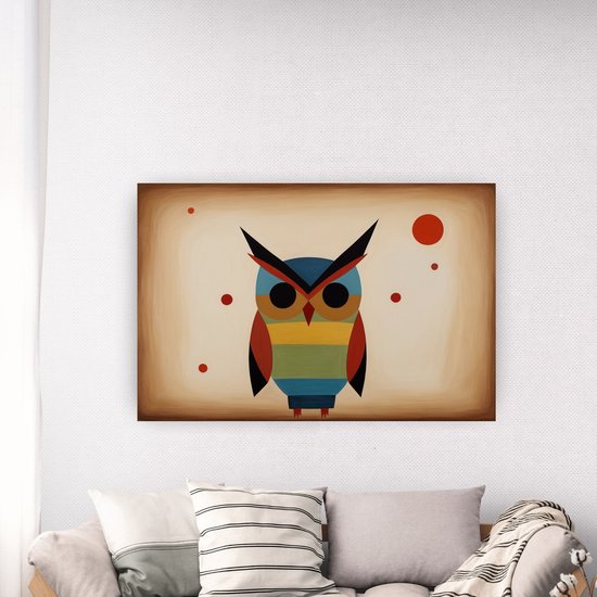 Uil poster - Vogels posters - Muurdecoratie woonkamer - Poster vintage ...