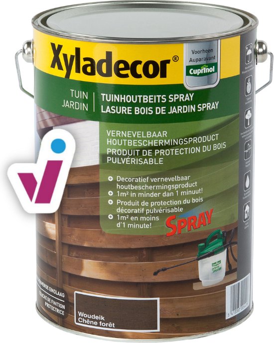 Xyladecor Tuinhoutbeits Spray - Woudgroen - Satin - 5L | bol