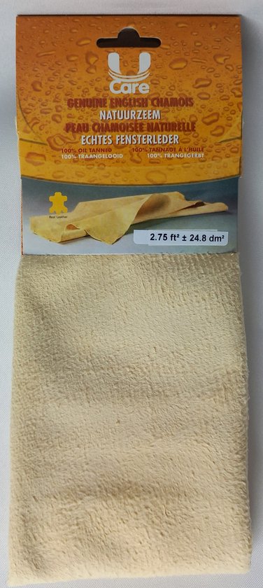 Zeemleder - Natuurzeem Echt Leer - 40x66cm | bol