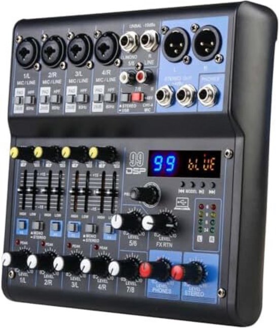 Mengpaneel dj - Mengpaneel mixer - Mengpaneel met versterker ...