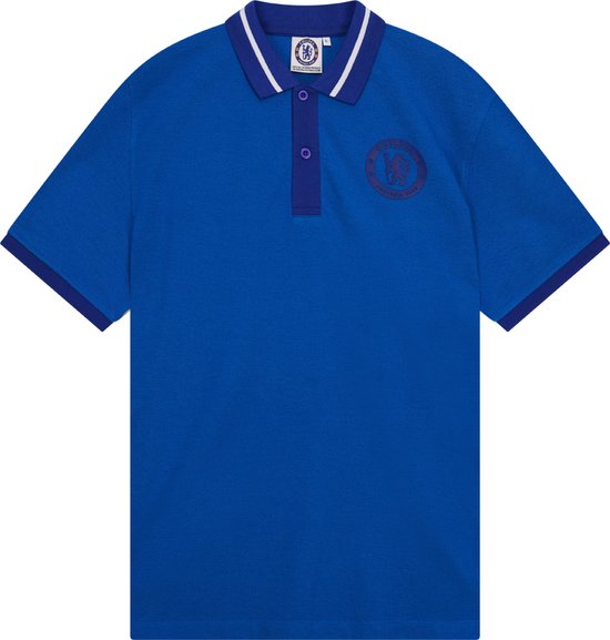 Chelsea FC Polo Heren - Maat M - Sportshirt Volwassenen - Blauw | bol