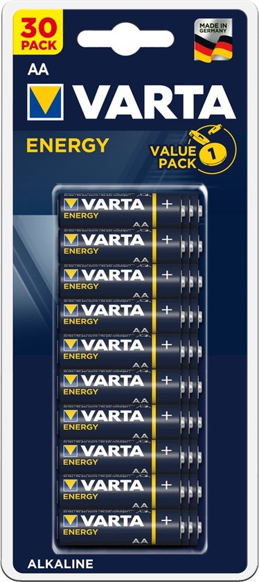 Varta AA (LR6) Energy batterijen - 30 stuks in blister | bol