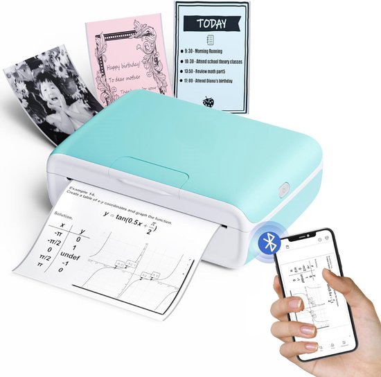 Equivera Mini Printer - Starterpack - Pocket Printers - Draagbare Printer - Mobiele... | bol