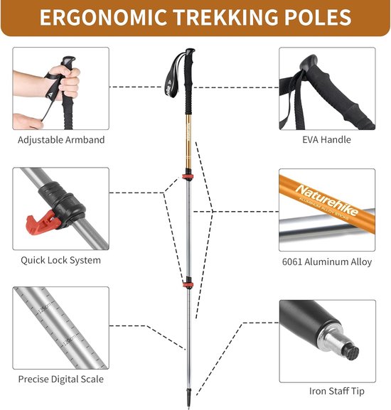 Nordic walking stokken - wandelstokken | bol