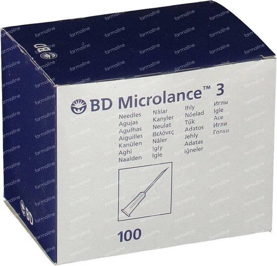 BD Microlance 3 Naalden - Injectienaald 0.5 x 25mm - Oranje - 100 stuks ...