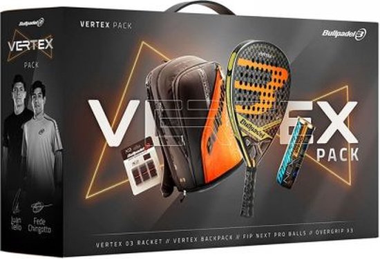 Bullpadel Vertex 03 Pack - Padel Racket + Tas + Ballen + Overgrips | bol