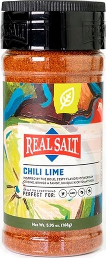 Real Salt | Seasonings | Chili Lime 168g | 1 x 168 gram | bol