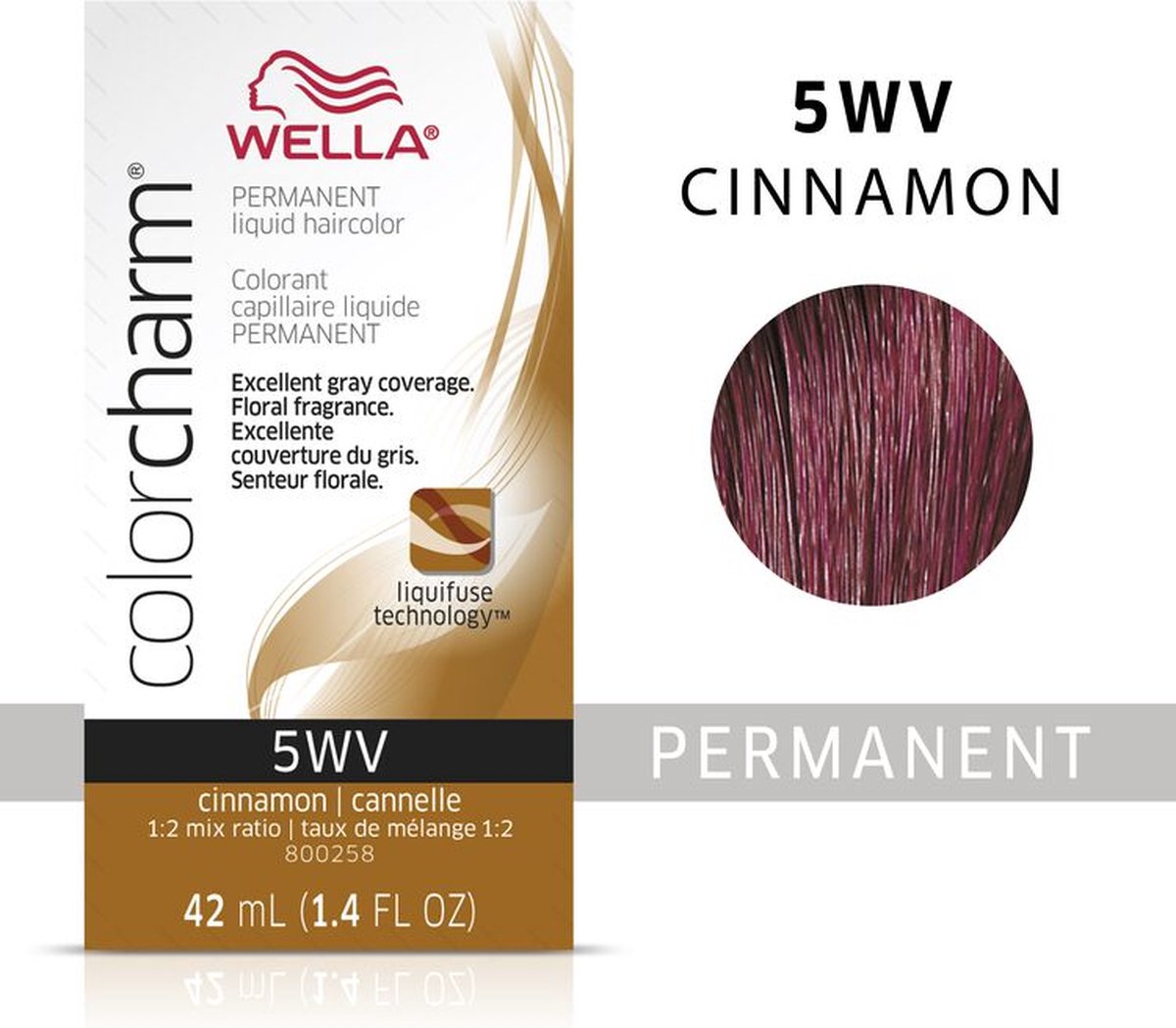 Wella Color Charm Permanent Liquid Haircolour - 5WV - Cinnamon | bol